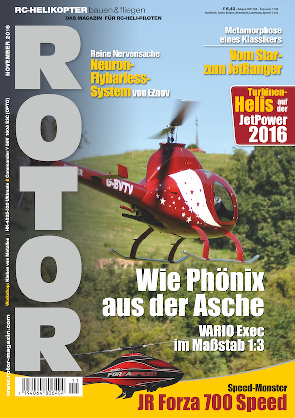 Reine Nervensache: Das Neuron-Flybarless-System von EZnov - ROTOR Magazin